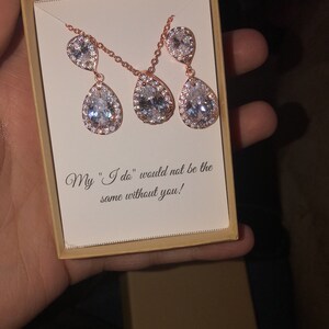 Custom Color Bridesmaid Gift Set Tear Drop Bridesmaid - Etsy