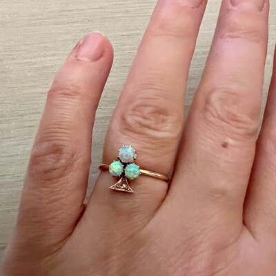 Vintage Retro Napoleon III Sovereign Ring, 18kt Yellow Gold Circa 1950 ...