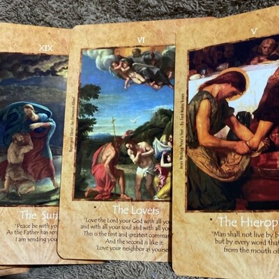 Jesus Tarot Major Arcana Fortune Telling Divination Tools Tarot Gift ...