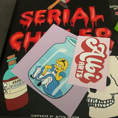 Juno Birch Car Peeker Sticker, English Alien Drag Queen Weatherproof ...