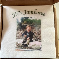 Set of 50 Personalized Birthday Party Napkins * Photo Napkins * Custom ...