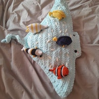 PATTERN PACK Mega Ray and 7 Sea Friends Patterns Ray, Angelfish, Blue ...