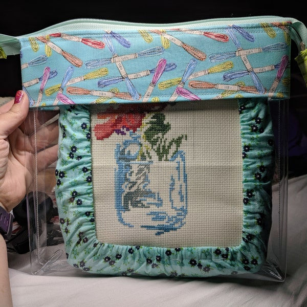 Cottage Floral Quilted Key Fob - Blush, Burgundy, & Green Floral ...