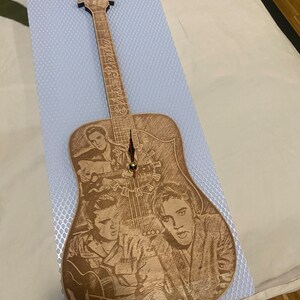 Billy Gibbons From ZZ Top Inspired Wooden Guitar Wall Clock - Etsy