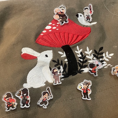 Team Fortress 2 RED Team Acrylic Pins - Etsy