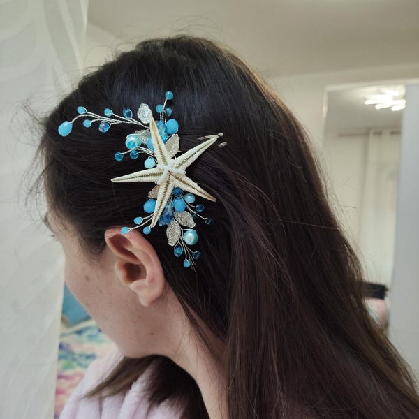 Beach Headpiece Beach Wedding Hair Accessories Seashell Crown Wedding ...