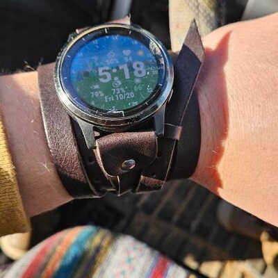 Wide Leather Watch Strap Wide Leather Watch Band Leather - Etsy