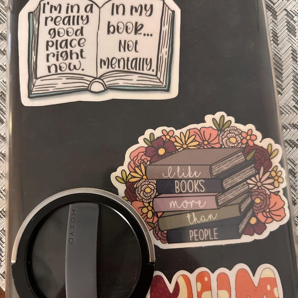 In A Really Good Place in My Book Sticker, Bookish Merch and ...