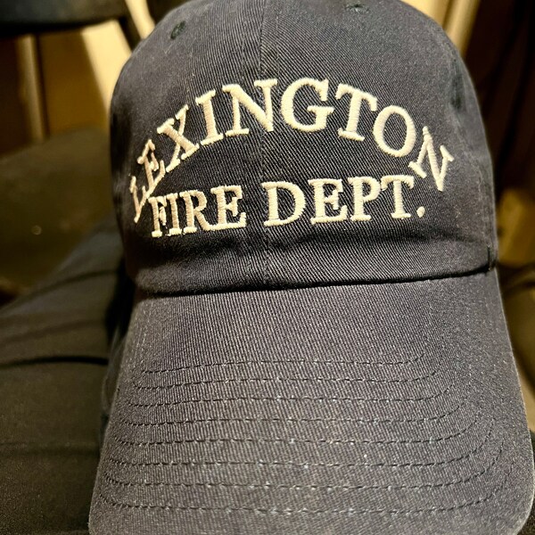 Free Personalization, Custom Fire Department Embroidered Hat, Fire Dept ...