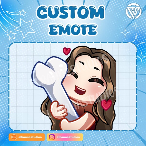 Custom Twitch Emotes, Animated Emotes, Vtuber Emotes, Kick Emotes, Sub ...