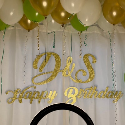 Giant Custom Glitters Sign, up to 23 TALL, Unlimited Width Large ...