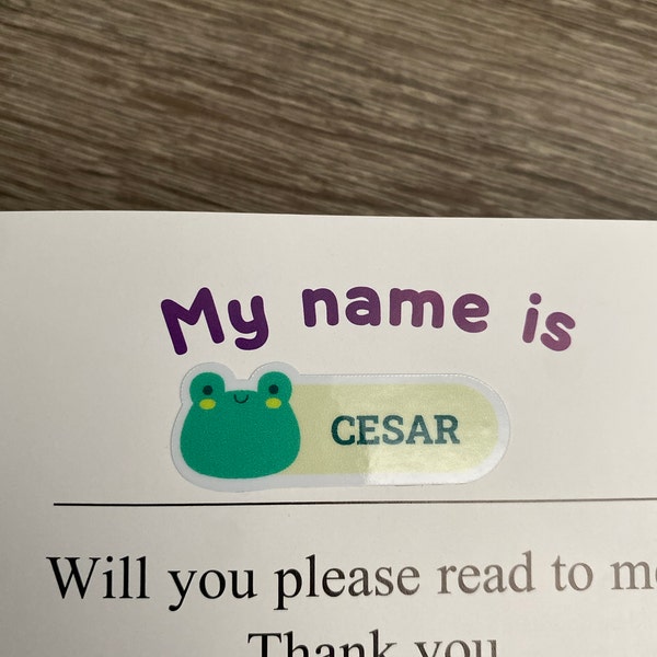 Kid Name Label｜laminated Kid Name Sticker｜waterproof Kid Name｜kids ...