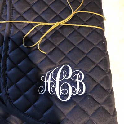 Monogram Saddle Pad-saddle Pad With Monogram-saddle - Etsy