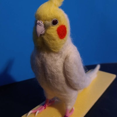 Cockatiel 1 :wool Parakeetstuffed Animals - Etsy