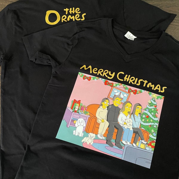 Custom Simpsons Portrait From Your Photo Personalized Family Digital ...