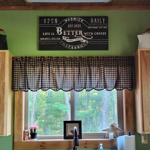 Personalized Coffee House Sign, Coffee Bar Sign, Freshly Brewed Coffee ...