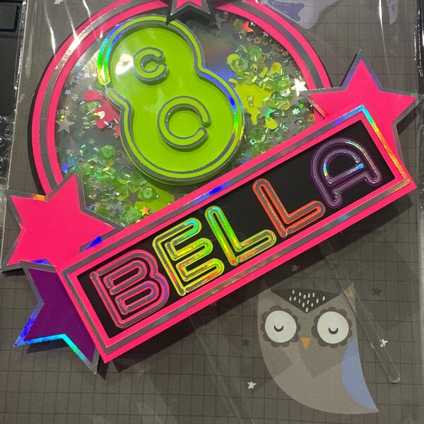 Neon Arcade Favor Tags | Neon Tags | Glow in the Dark Personalized ...