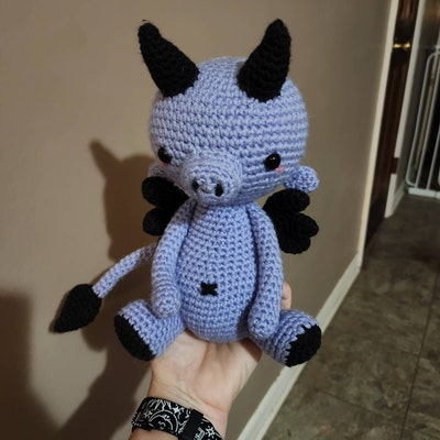 Amigurumi Devil Crochet Pattern. Lucifer, Fallen Angel. DIY Hell ...