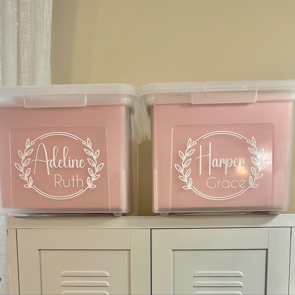 Baby Photo Box Storage, Keepsake Photo Container, Baby's First Year ...