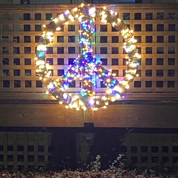 Big Peace Sign 24"-40" Peace Symbol Peace Sign Wall Art Extra Large ...