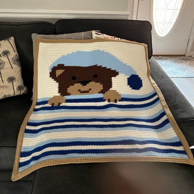 C2C Baby Bear Crochet Blanket / Corner to Corner / C2C Graphgan / C2C ...