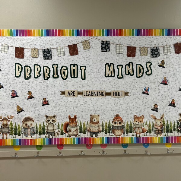 Winter Bulletin Board | January Bulletin Board With Student Photos ...