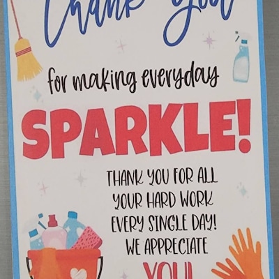 Printable/editable Housekeeping Appreciation Week Thank You Sign ...
