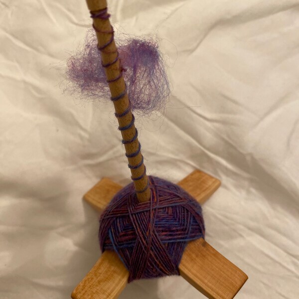5/8" Maple Mini Glider Turkish Drop Spindle - Etsy