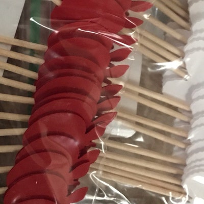 24 Red Apple Cupcake Toppers, Apple Party Decorations, A is for Apple ...