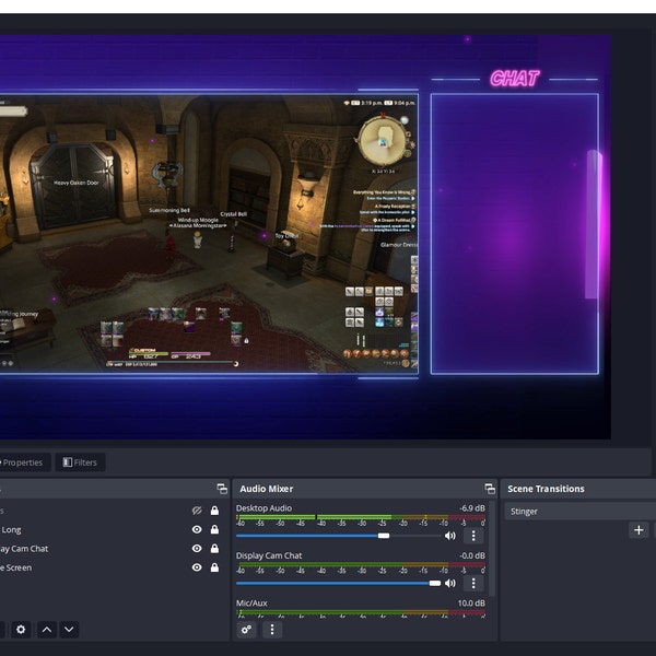 Animated Mystic Camera Overlay Twitch | Customizable Color | Webcam ...