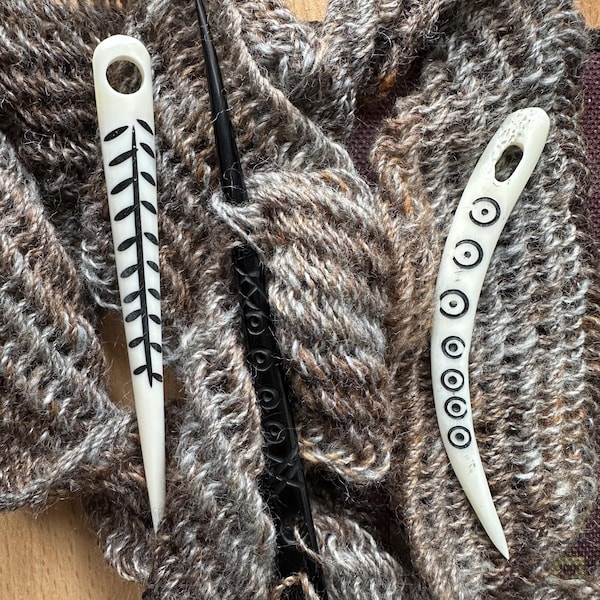 Bone Knitting Needle for Nalbinding or Weaving - Etsy