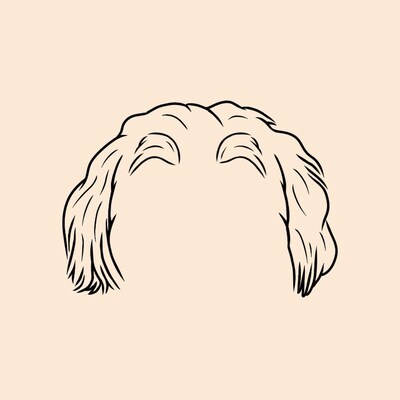 Custom Dog Ears Outline Digital File Pet Ear Line Drawing Transparent ...