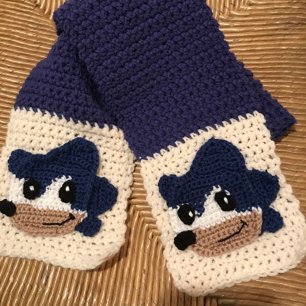 Crochet Sonic, Applique Pattern +free Scarf Pattern ,sonic Ornaments - Etsy