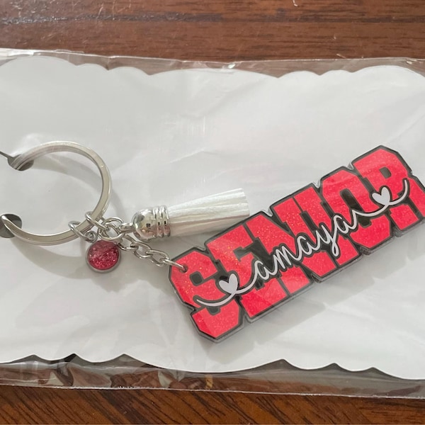 Personalized Senior Keychain • Senior Keychain • Senior Gift • Senior ...
