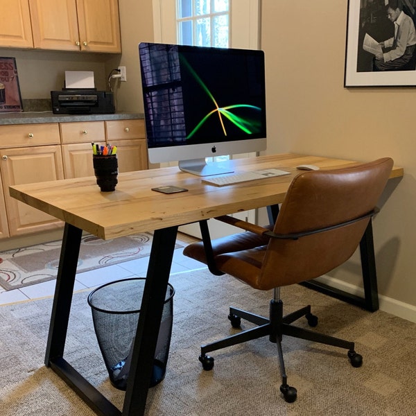 2 X 28"dining Table Legs,black Steel Table Legs,office Table Legs ...