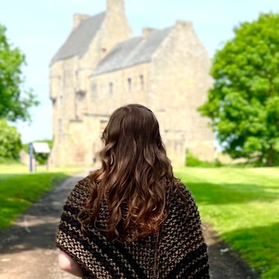 KNITTING PATTERN PDF Only Beginner 3 Button Rustic Scarf, Shoulder Wrap ...