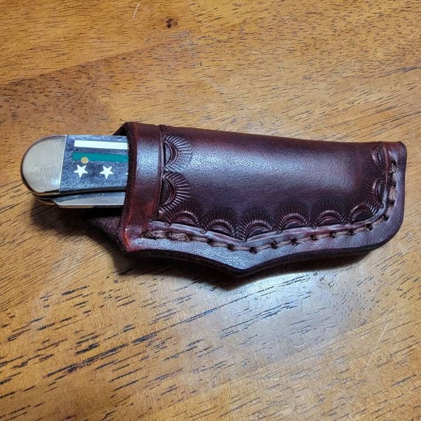Custom Leather Crossdraw Sheath for Schrade Sharpfinger 152OT - Etsy