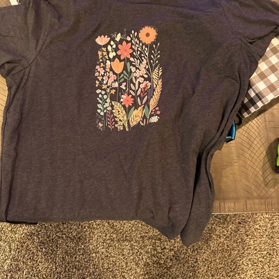 Flower Shirts,aesthetic Wild Flower Shirt, Botanical Floral,minimalist Shirts for Women ...