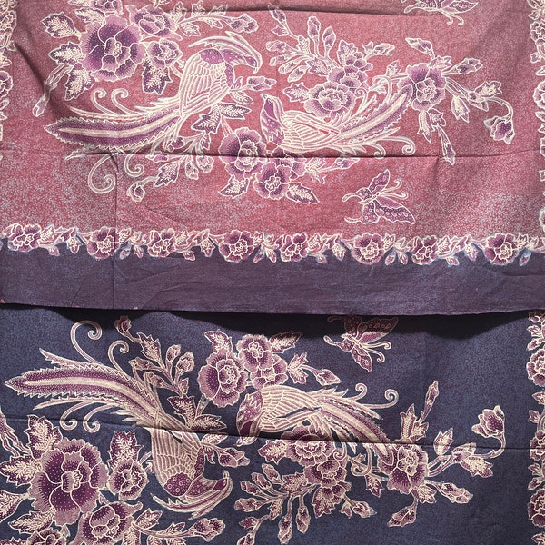 Indonesia Batik Sarong Fabric for Kebaya/peranakan 100% Cotton Hand ...