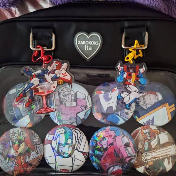 Transformers Trine Keychains, Hand Cut Stickers, Starscream ...