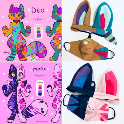 20 Cat Noses Size 9mm or 12mm or 13mm or 18mm With Safety Washer for ...