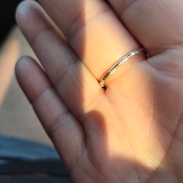 CUSTOM Morse Code Ring, Personalized Morse Code Ring, Any Word, Date ...