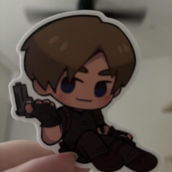 Leon Kennedy Resident Evil 3 Matte Vinyl Stickers - Etsy