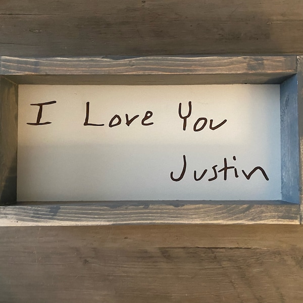 Custom Handwriting Sign | Custom Sign | Farmhouse Sign | Customized ...