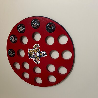 10 Hockey Puck pick Your Team Wall Hanging Display - Etsy