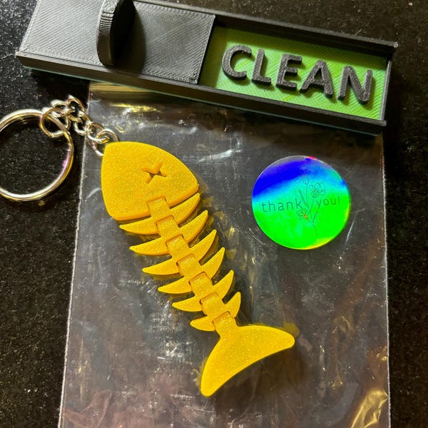 Temperature Blanket Color Chart Card | 3D Printed | Room for 10 Colors ...