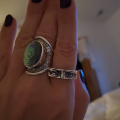 David Eyes Ring Silver Eyes Jewelry Ring With Eye 925 - Etsy