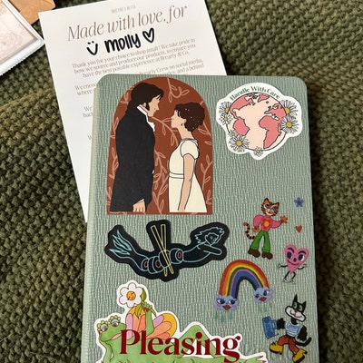 Pride and Prejudice Vinyl Sticker, Mr. Darcy Sticker, Elizabeth Bennet ...