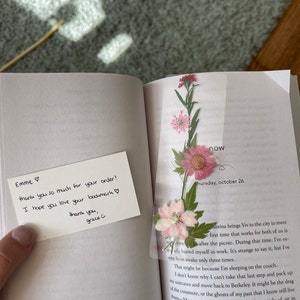 Forget Me Not Bookmark Real Dried Flowers Gift for Reader - Etsy