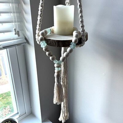 Curtain Tie Backs Aqua Sea Glass Tie Backs Home Accents - Etsy